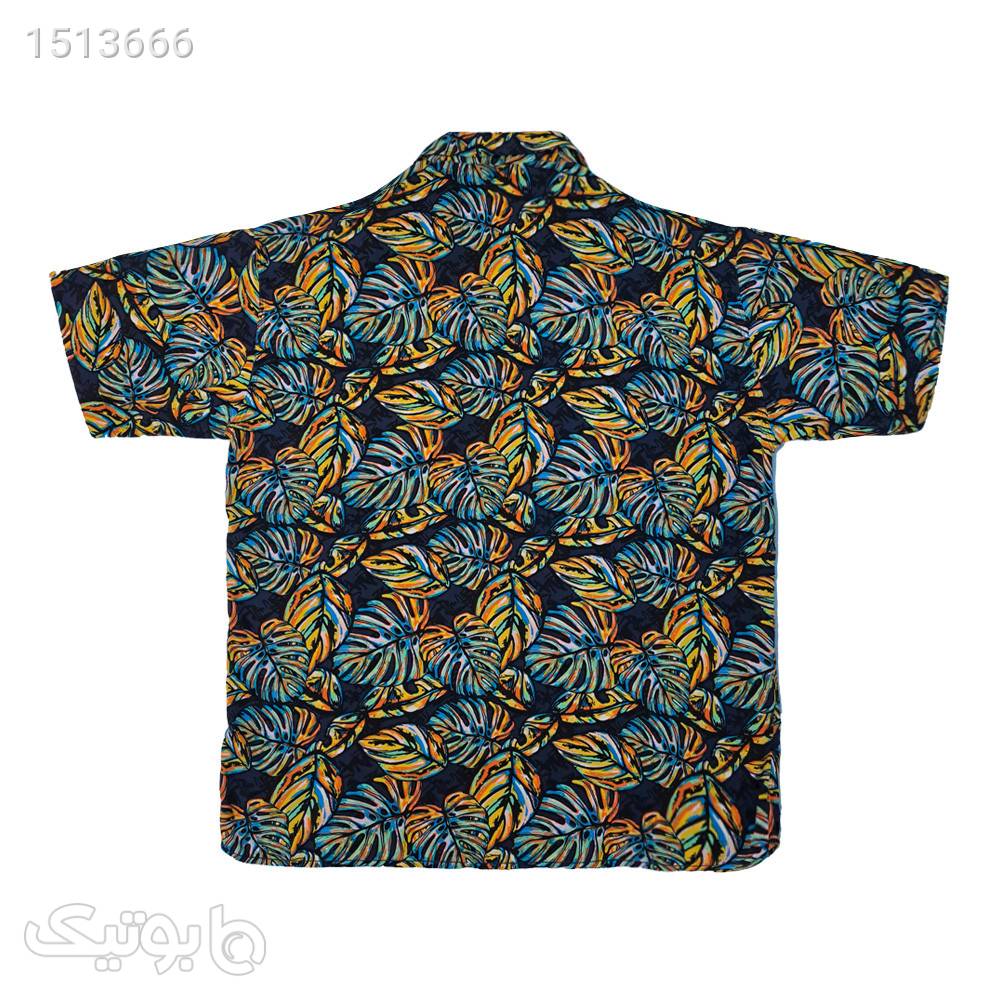پیراهن آستین کوتاه مردانه سرز مدل معین طرح هاوایی مشکی از فروشگاه دیجی ...